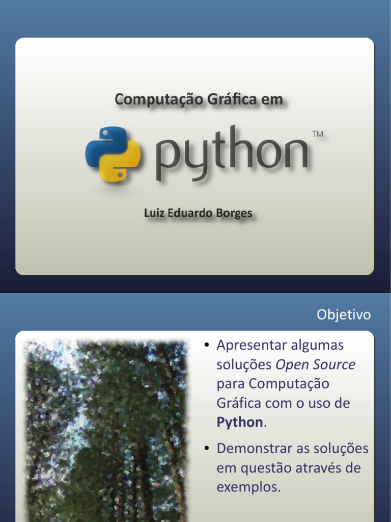 Computação Gráfica em Python.pdf | Python (Linguagem de Programação ...