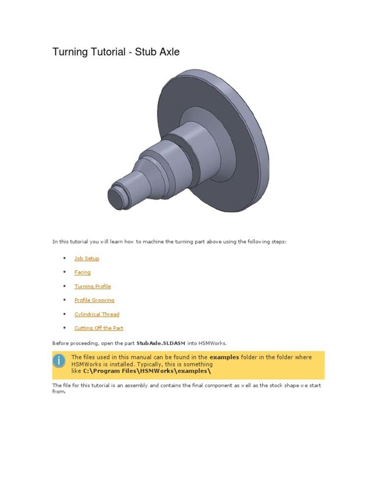 Turning Tutorial | PDF | Machining | Machine Tool