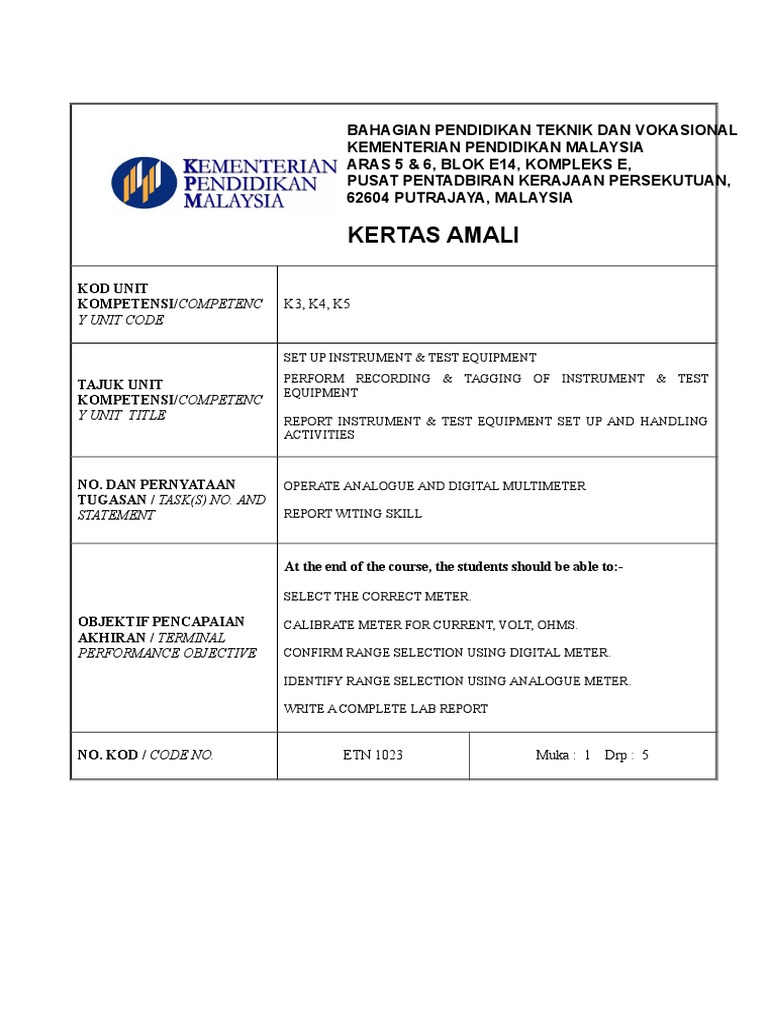 Kertas Amali Multi | PDF