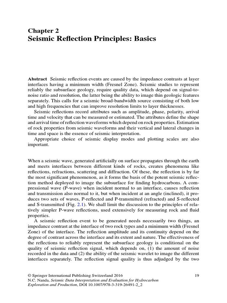 Seismic Reflection Principles Basics | PDF | Reflection Seismology ...