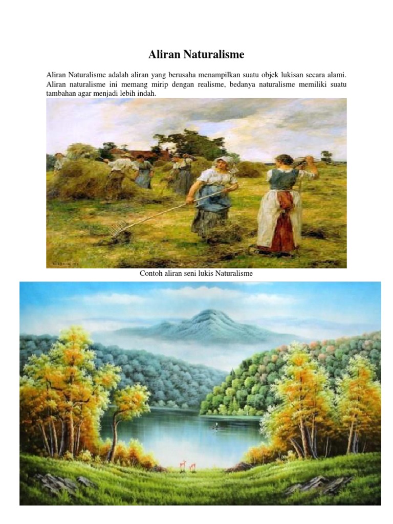 Aliran Naturalisme | PDF | Seni | Puisi