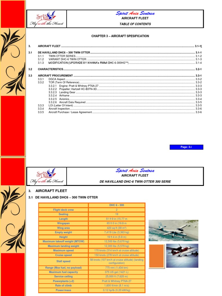 Ch.03 Aircraft Specification SAS | PDF | Aviation | Aircraft