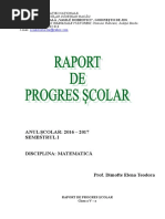 Fisa Progres Scolar Model de Completat | PDF