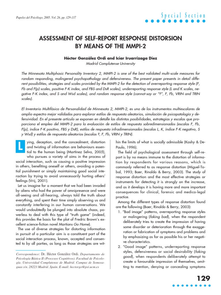Sub-Escalas de Harris y Lingoes Espanol | PDF | Abnormal Psychology ...