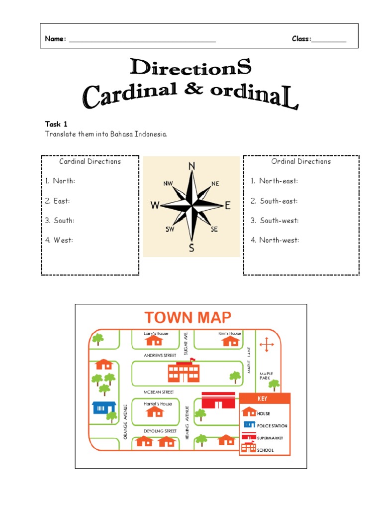 Directions and Mapping Exercises | PDF | Bedroom | Kitchen