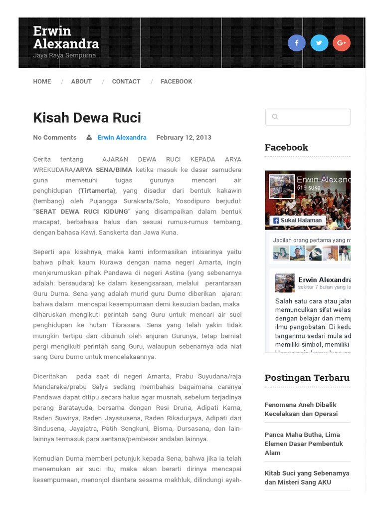 Kisah Dewa Ruci | PDF