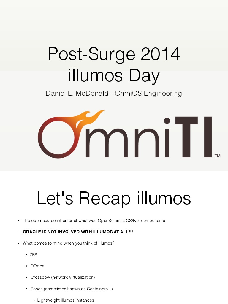 An Overview of the illumos Open Source Project and its Distributions | PDF