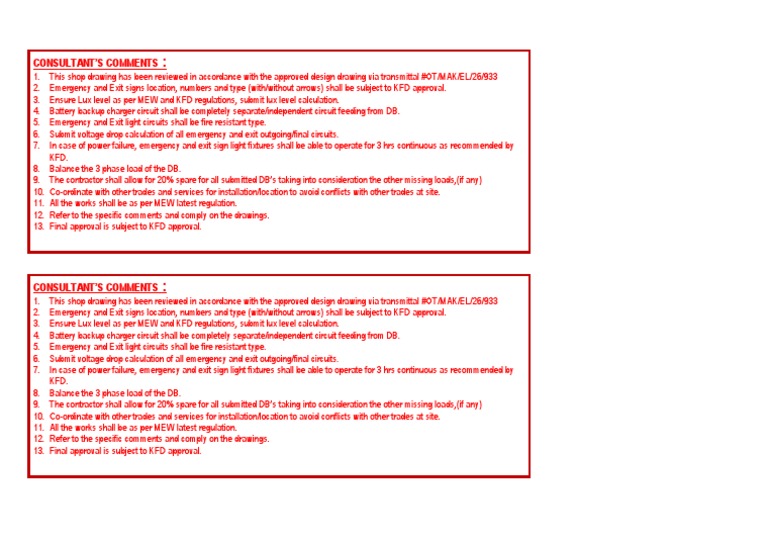Emergency Lighting Forms