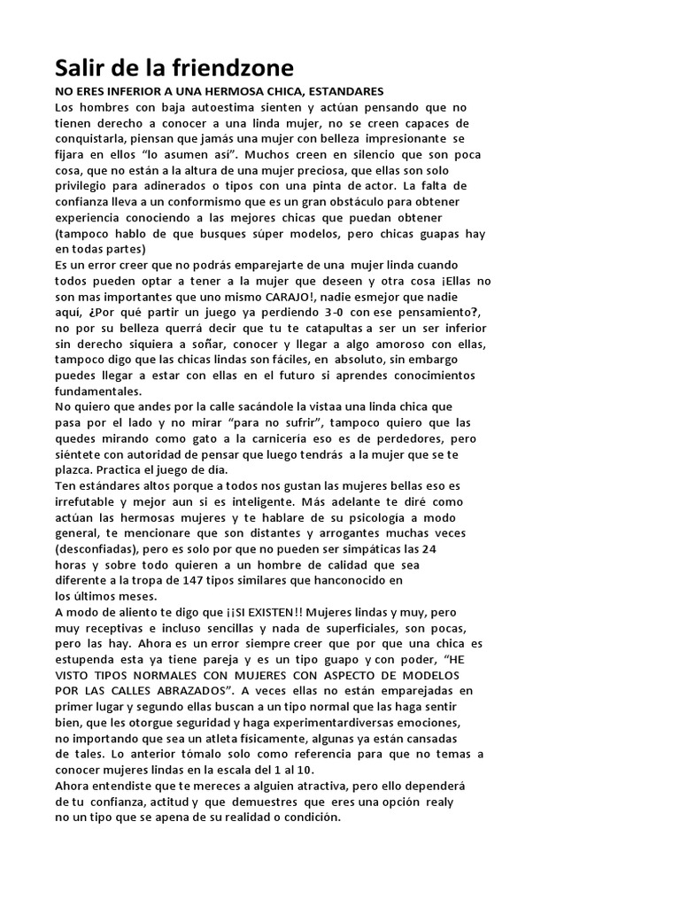 Salir de La Friendzone | PDF | Amor