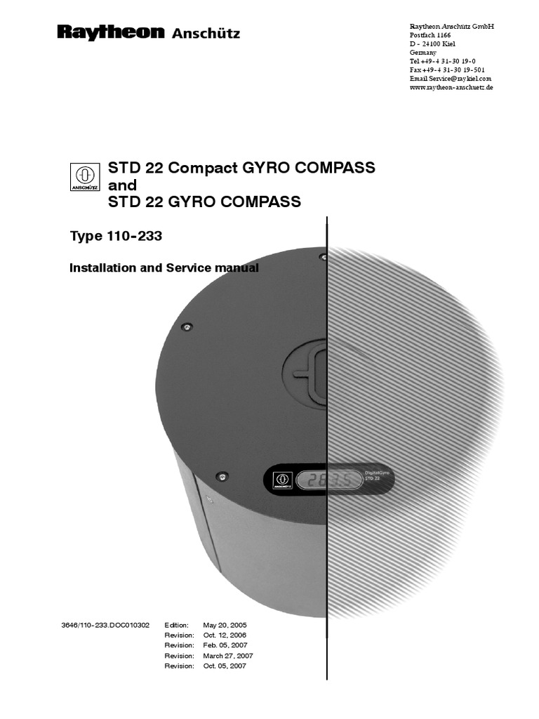 Gyro Service Manual | PDF | Compass | Gyroscope