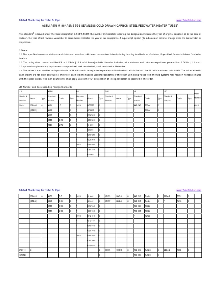 Astm A556 PDF | PDF | Pipe (Fluid Conveyance) | Building Materials