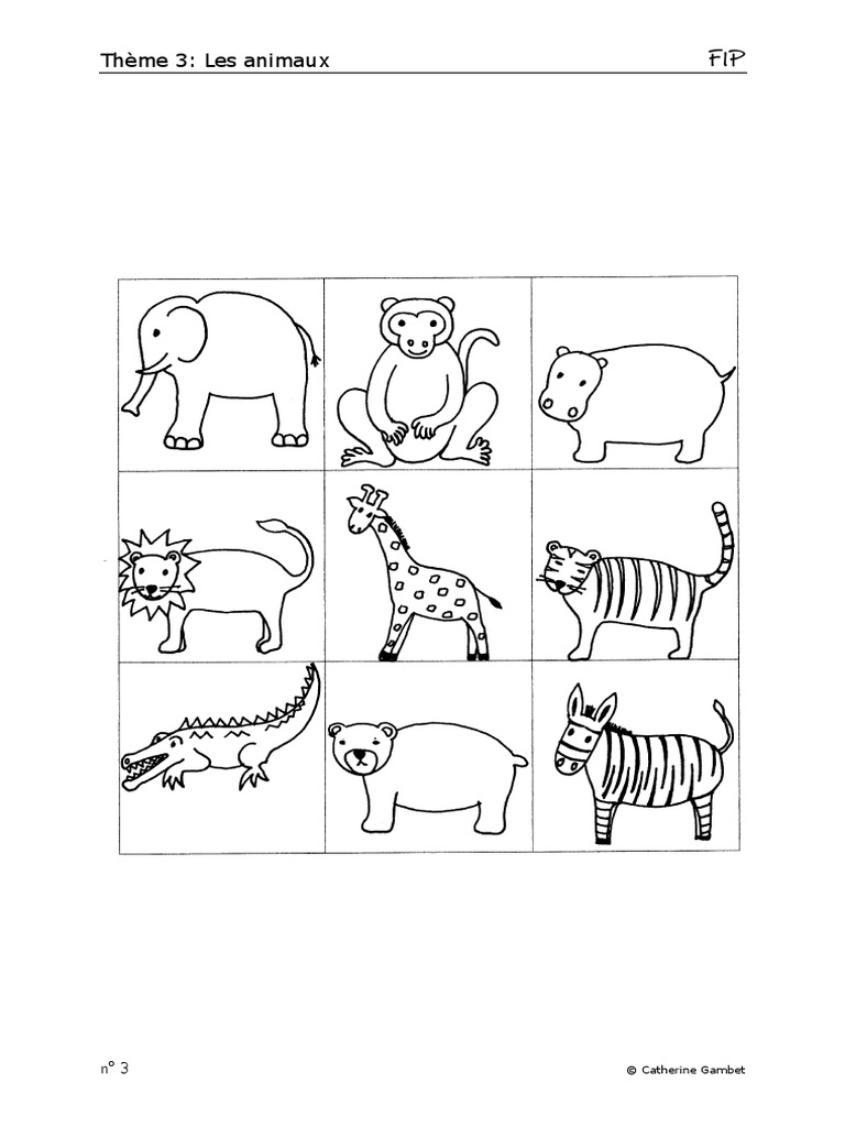 Exercices sur les animaux pour enfants | PDF | Maison et jardin