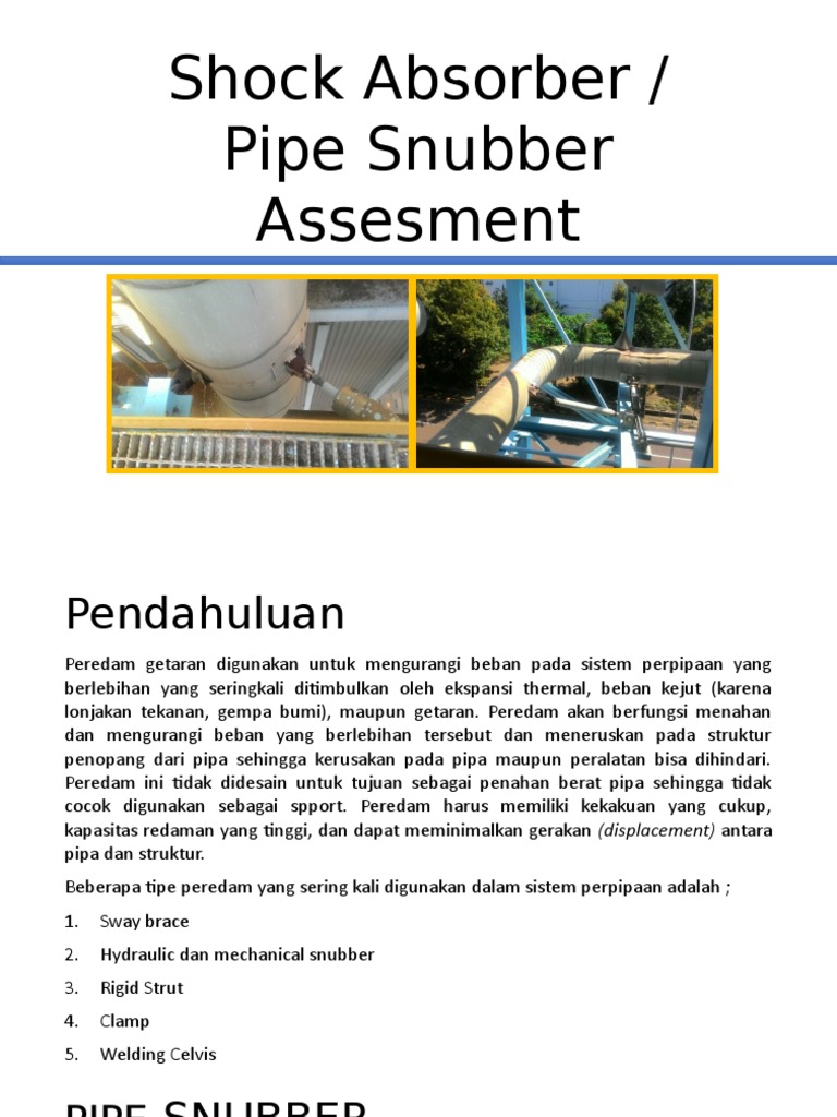 Pipe Snubber Analysis 1 | PDF