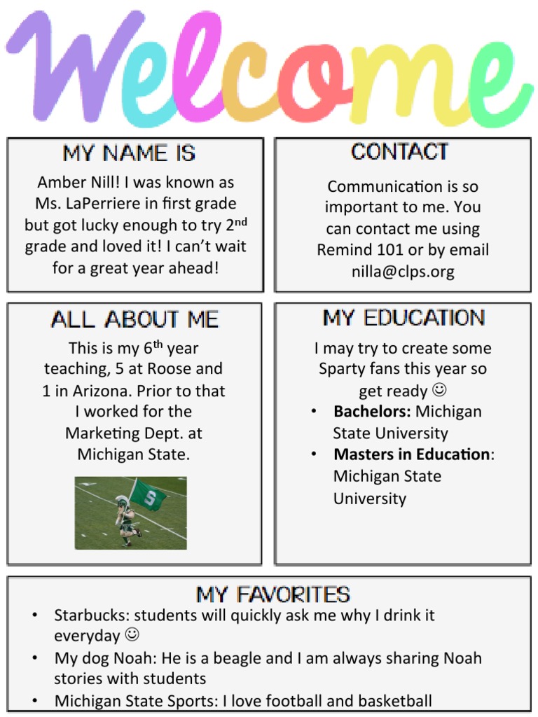 Amber Nill: 2nd Grade Teacher Bio | PDF