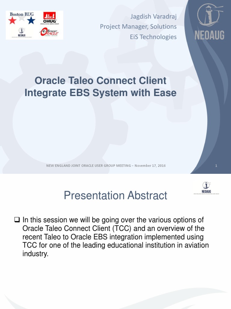 EiS Technologies - Taleo Connect Client - Integrate EBS With Ease | PDF ...