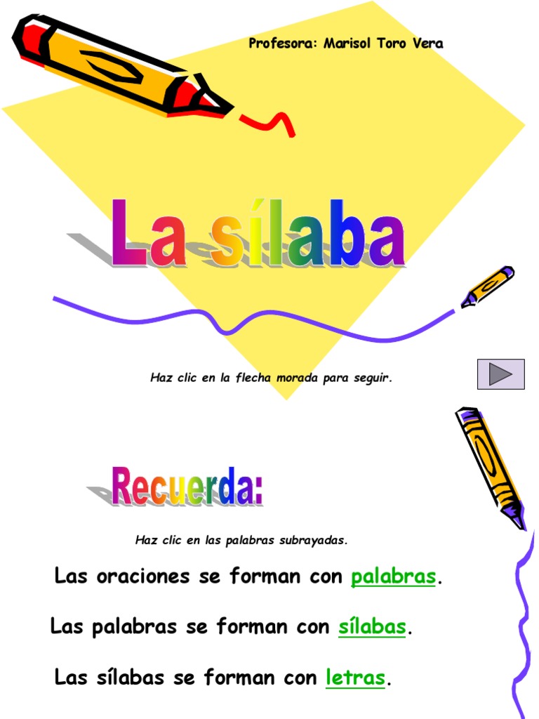 Clasificación de Las Palabras Por Silabas | PDF