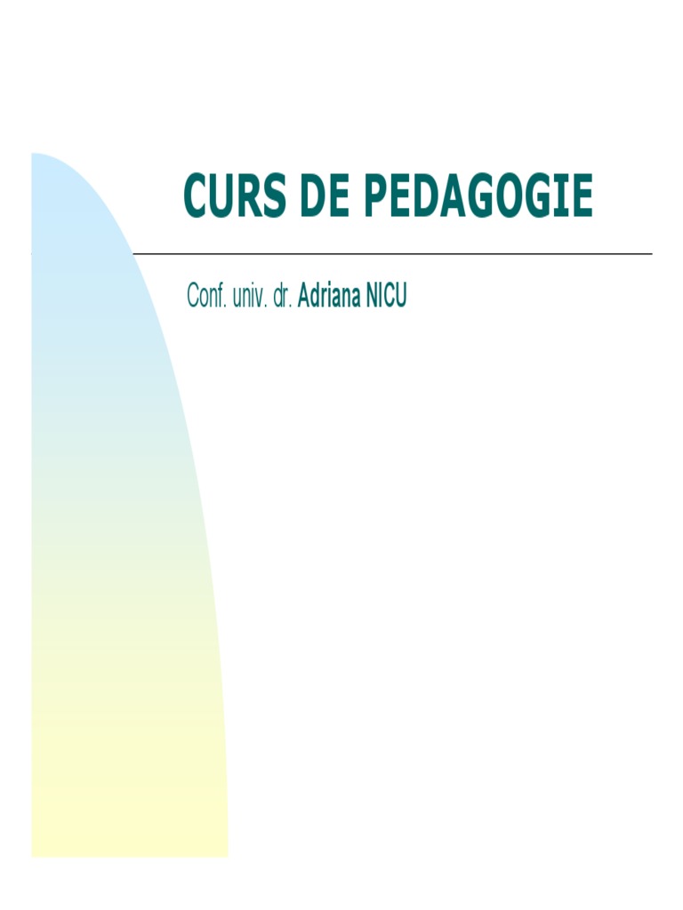 Pedagogie 2 - Curs - 7 - Teoria Evaluarii PDF | PDF
