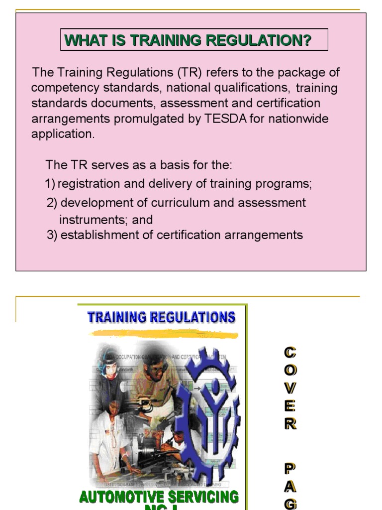 Training Regulation | PDF | Competence (Human Resources) | Business