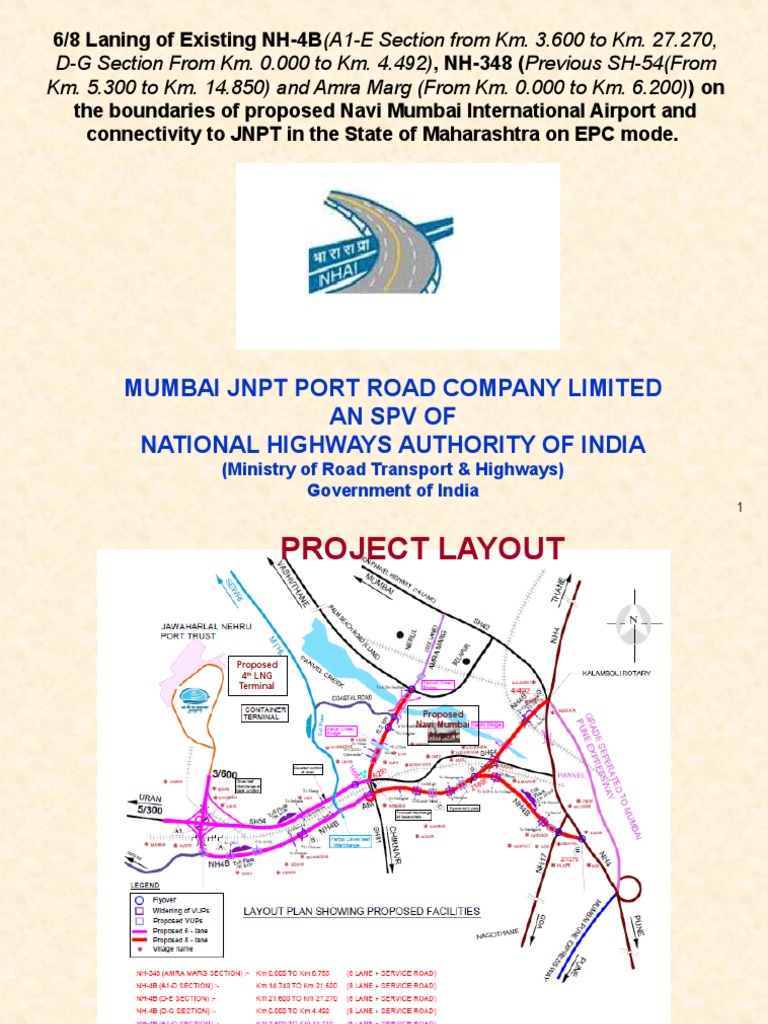 JNPT_Presentation_NHAI.ppt | Interchange (Road) | Transport Infrastructure