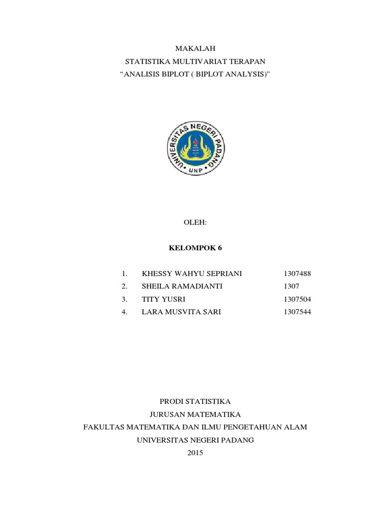 Analisis Biplot | PDF