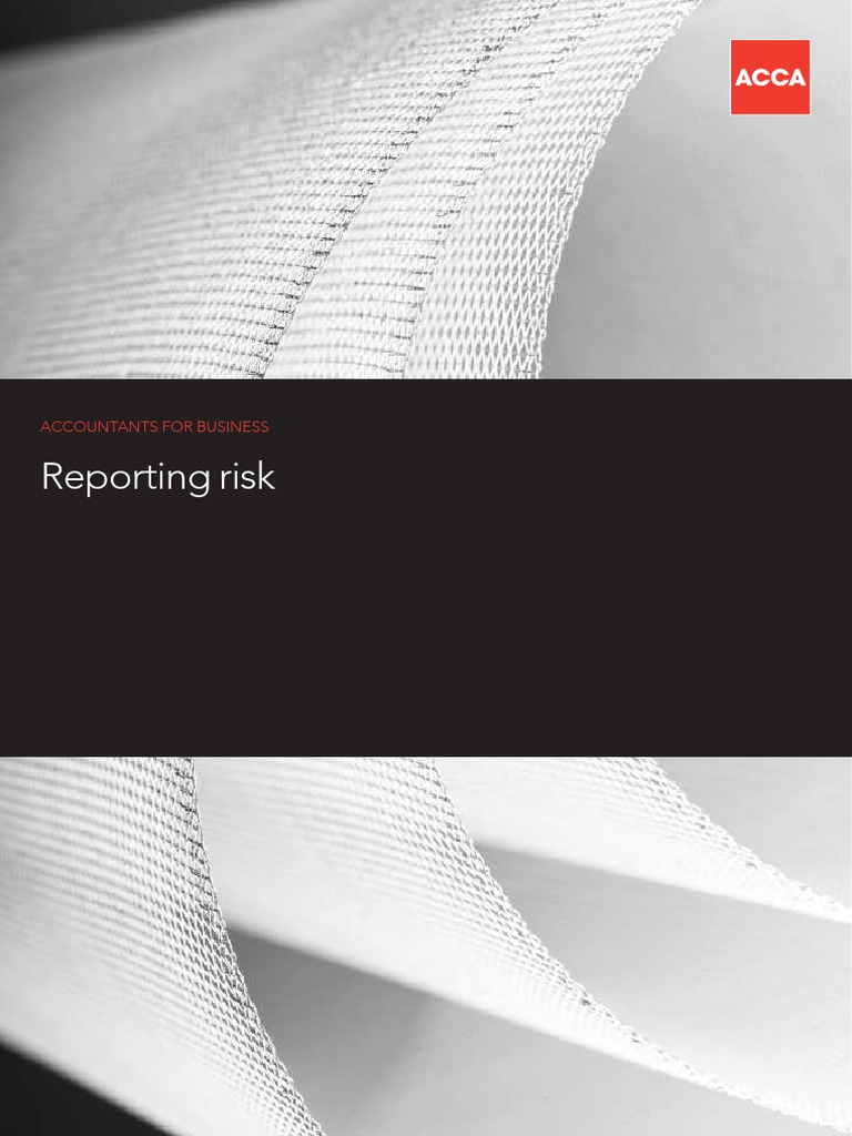 ACCA Reporting Risk | PDF | Risk Management | Accounting