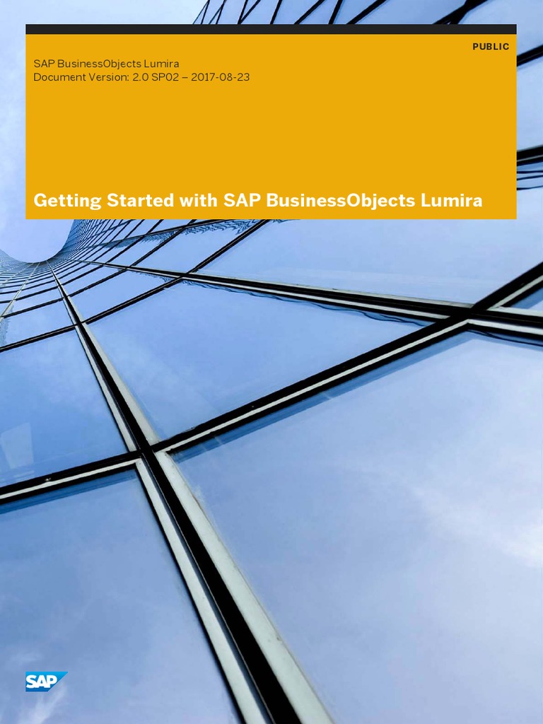SAP BusinessObjects Lumira | PDF | Visualization (Graphics) | Sap Se