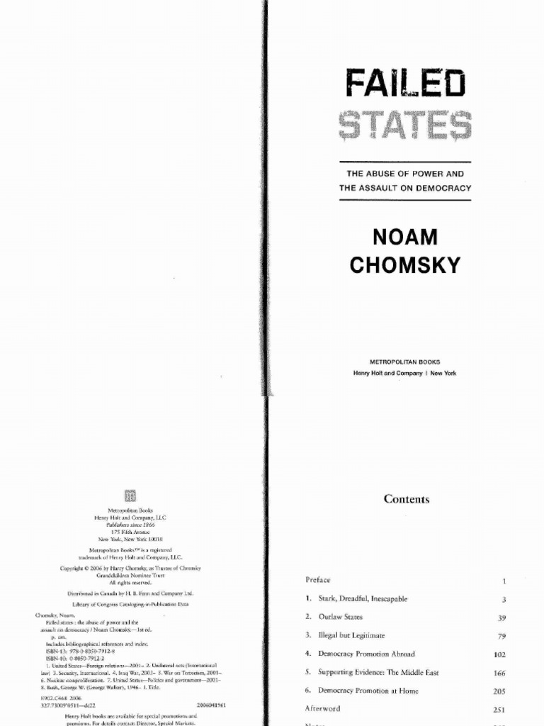Noam Chomsky - Failed States | PDF