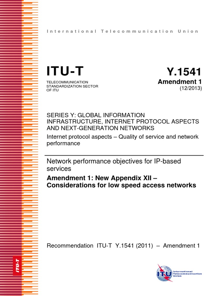 T REC Y.1541 201312 I!Amd1!PDF E | PDF | Itu T | International ...