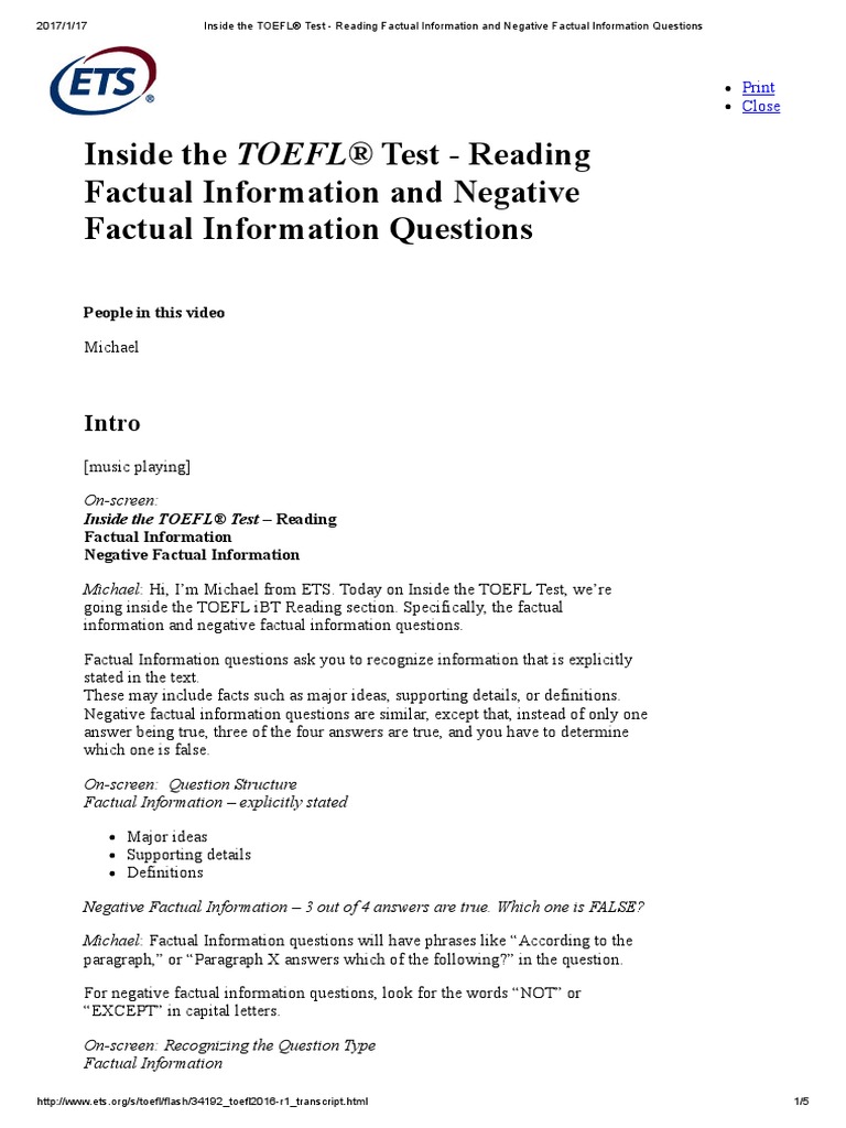 06)Reading Factual Information and Negative Factual Information ...