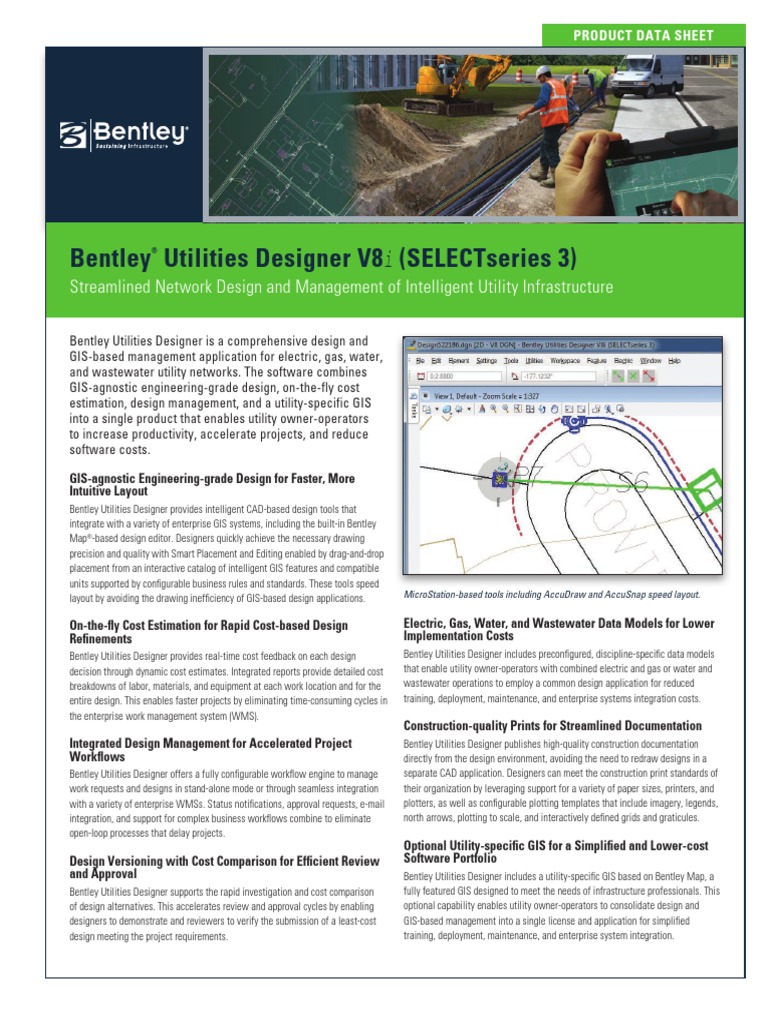 Bentley Utilities Designer V8: I (Selectseries 3) | PDF | Geographic ...