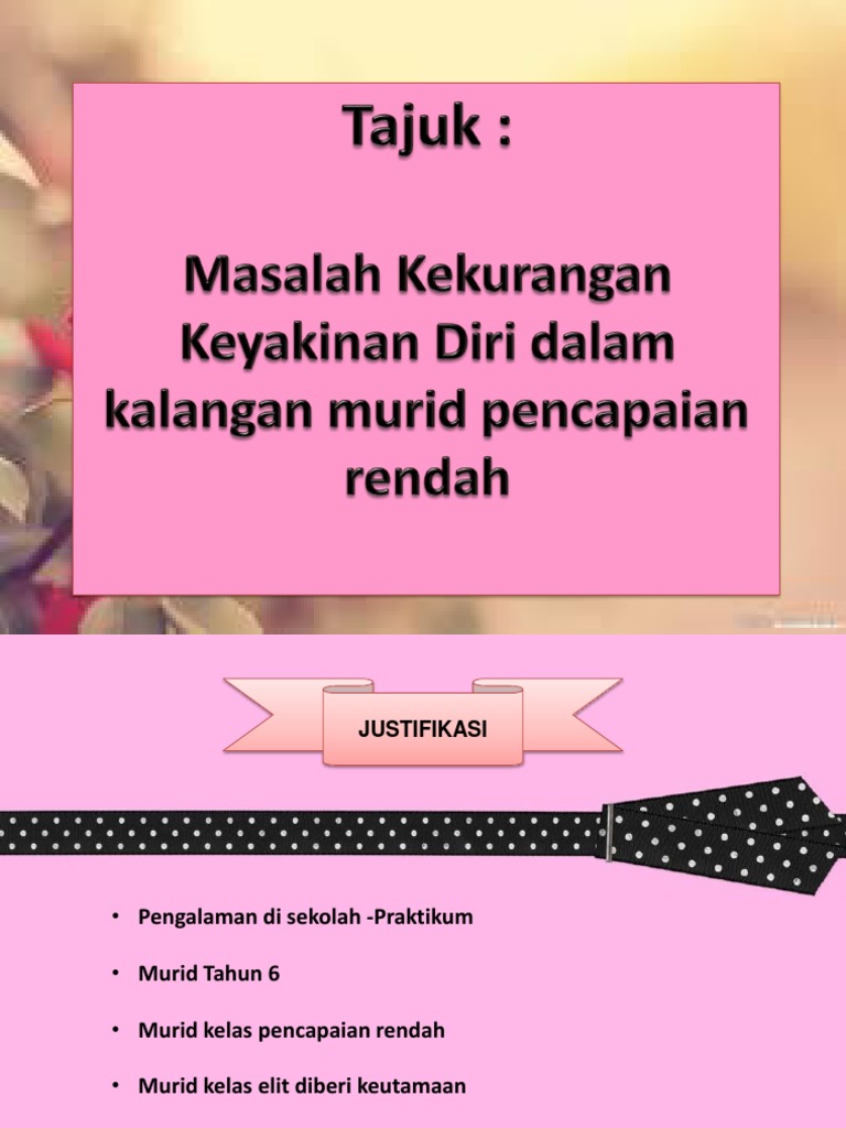 Kurang Keyakinan Diri | PDF