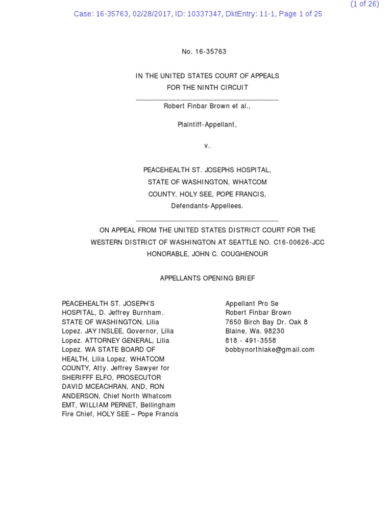 Ninth Circuit U.S. Court of Appeals Opening Brief | Download Free PDF ... Ninth Circuit U.S. Court of Appeals Opening Brief | Download Free PDF ...