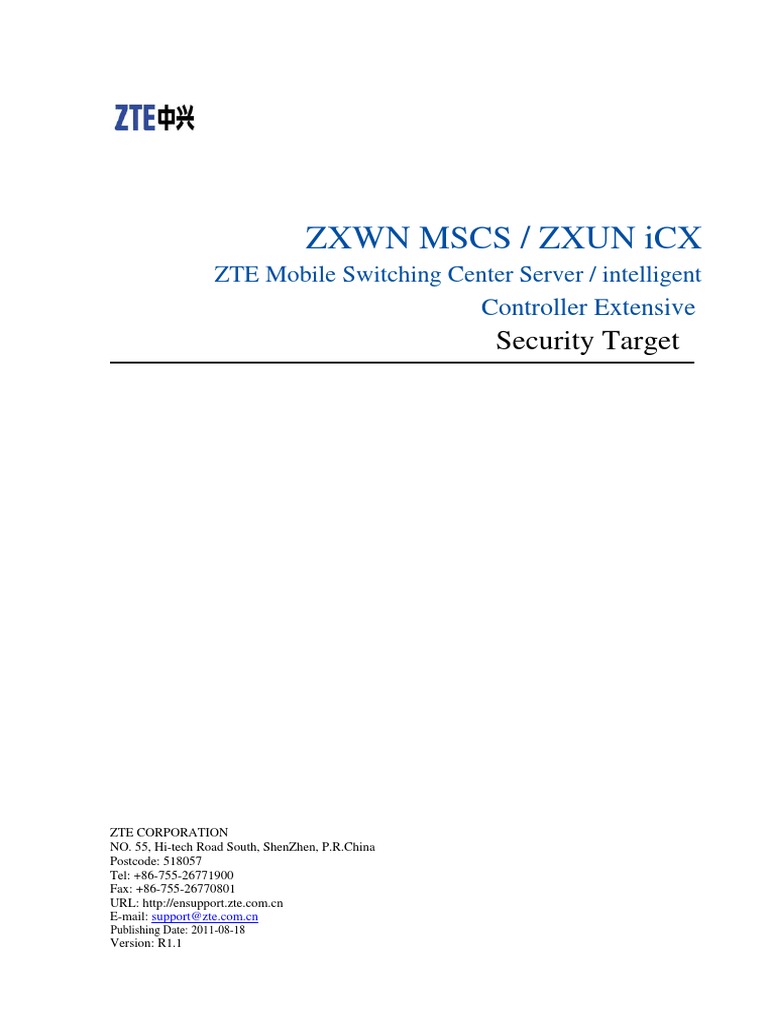 Zte MSC | PDF | Ip Multimedia Subsystem | Computer Network