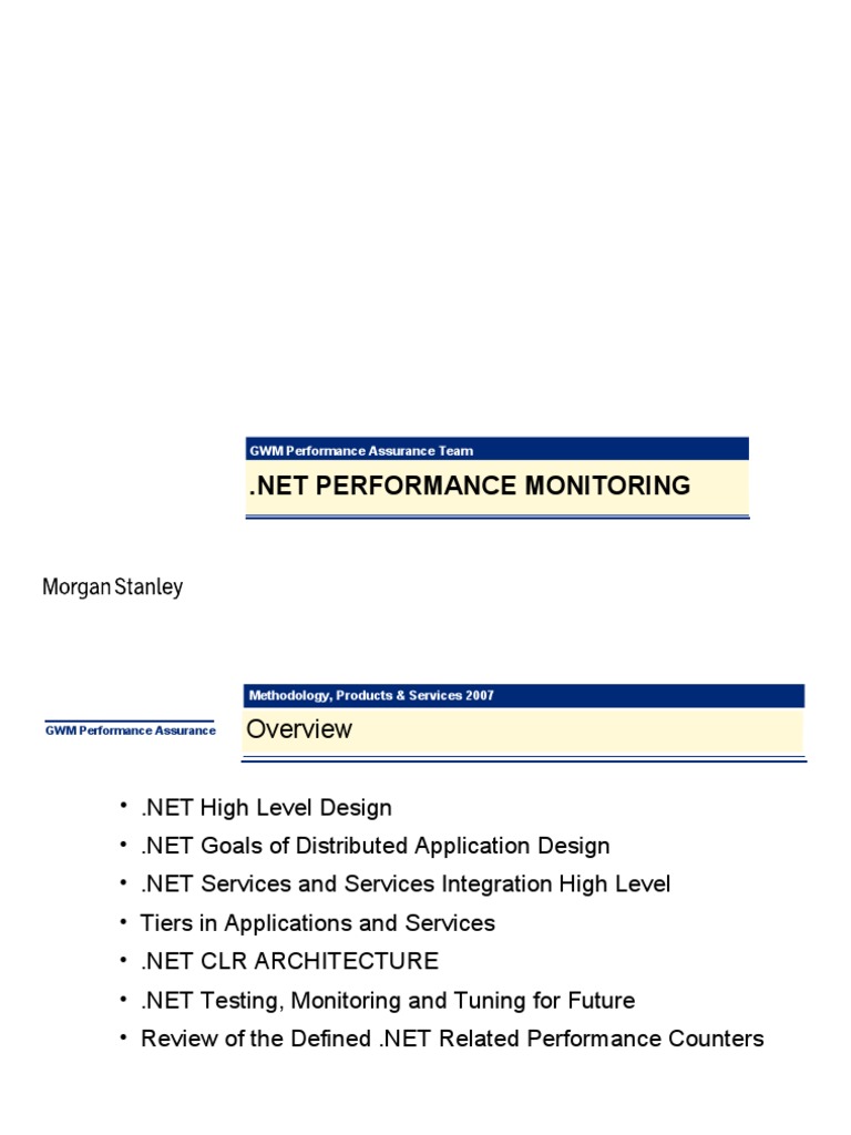 Net Performance Monitoring | PDF | Databases | Software