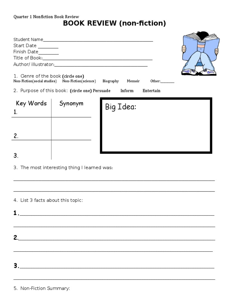 Q1 Nonfiction Book Review Template | PDF | Non Fiction | Cognition