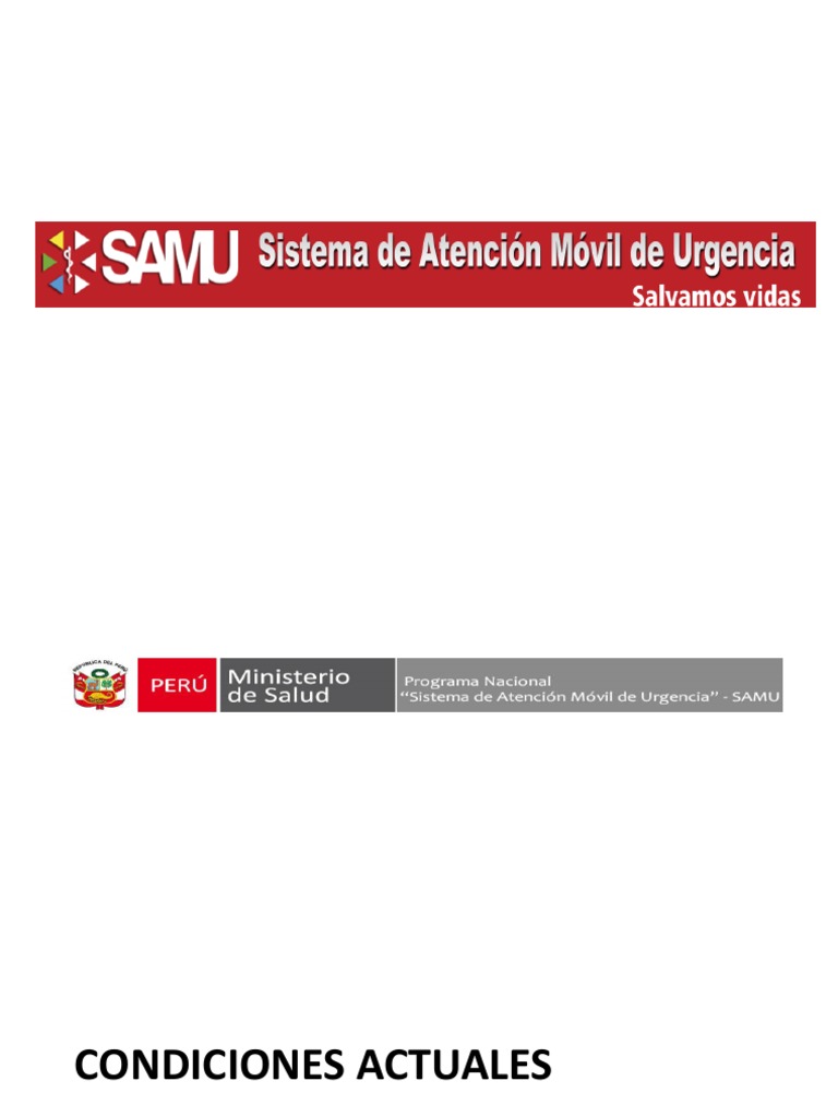 SAMU-SISTEMA DE ATENCIÓN MOVIL DE URGENCIA.pdf | PDF | Servicios ...
