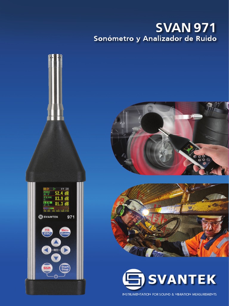 Sonómetro SVAN 971: Precisión y Portabilidad | PDF | Calibración ...