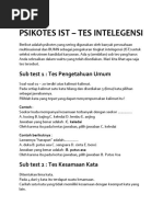 Psikotes Ist | PDF