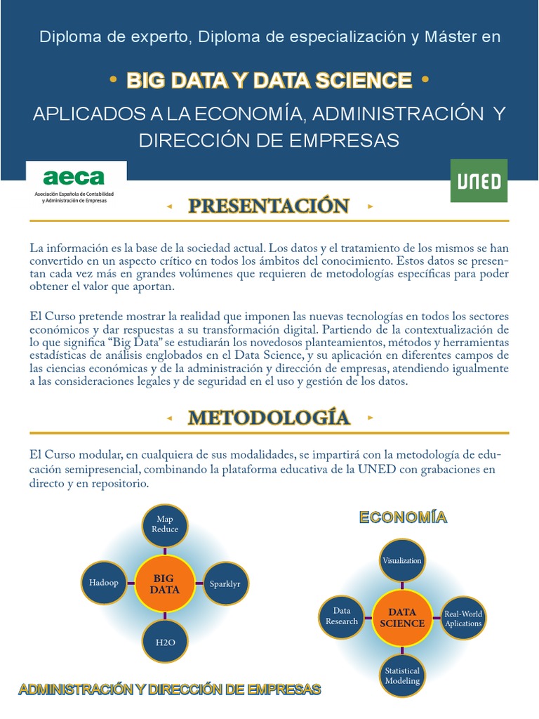 Máster - Especialización Big Data y Data Science UNED | PDF | Big Data | Turismo