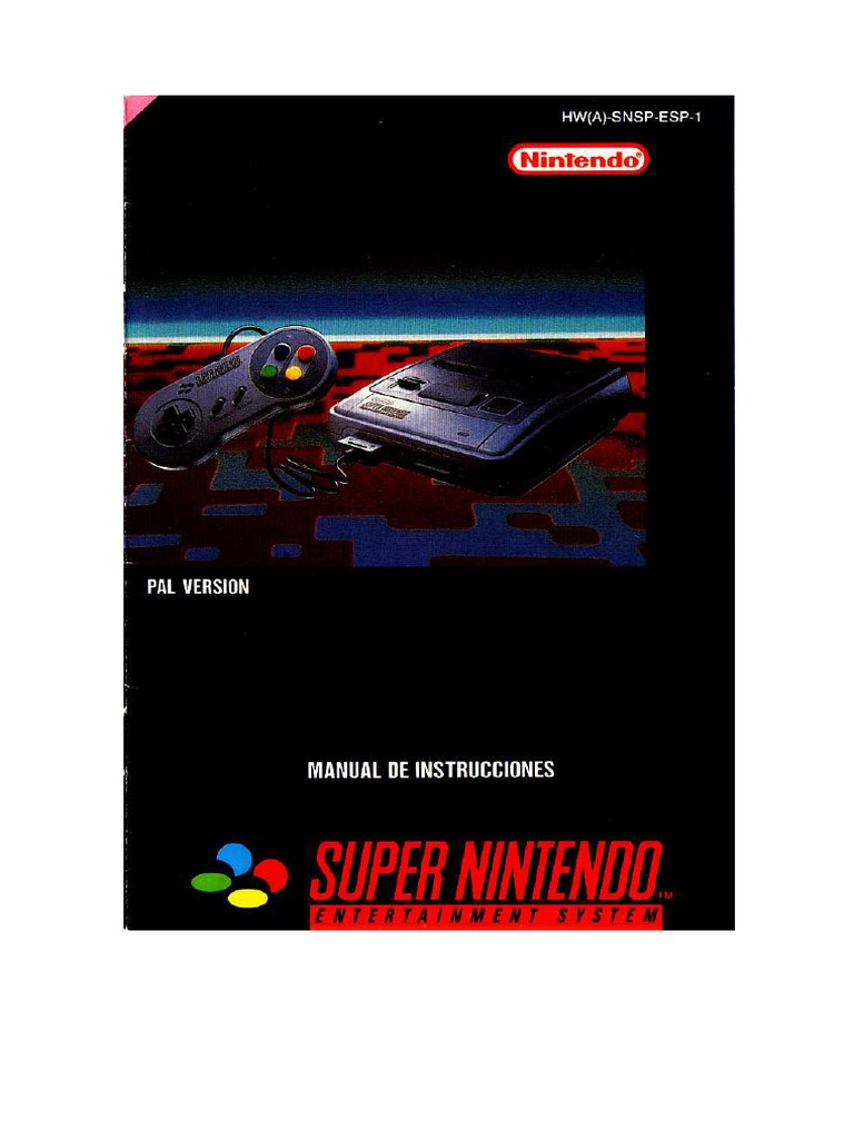 Manual Super Nintendo Pal PDF | PDF