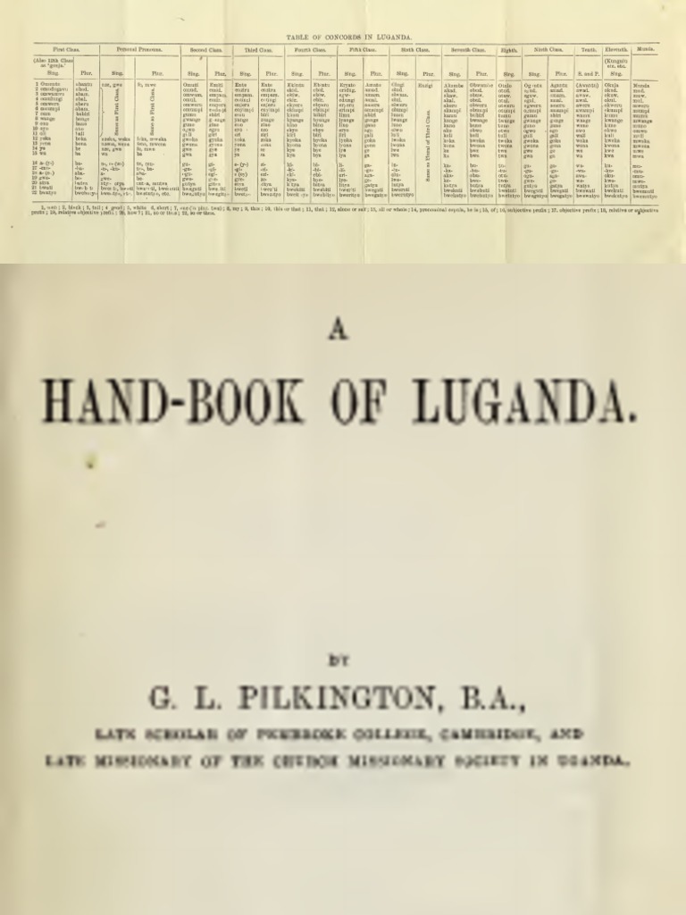 a handbook of luganda.pdf | Grammatical Tense | Grammatical Number