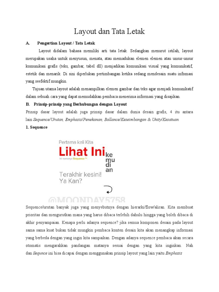 Layout Dan Tata Letak | PDF
