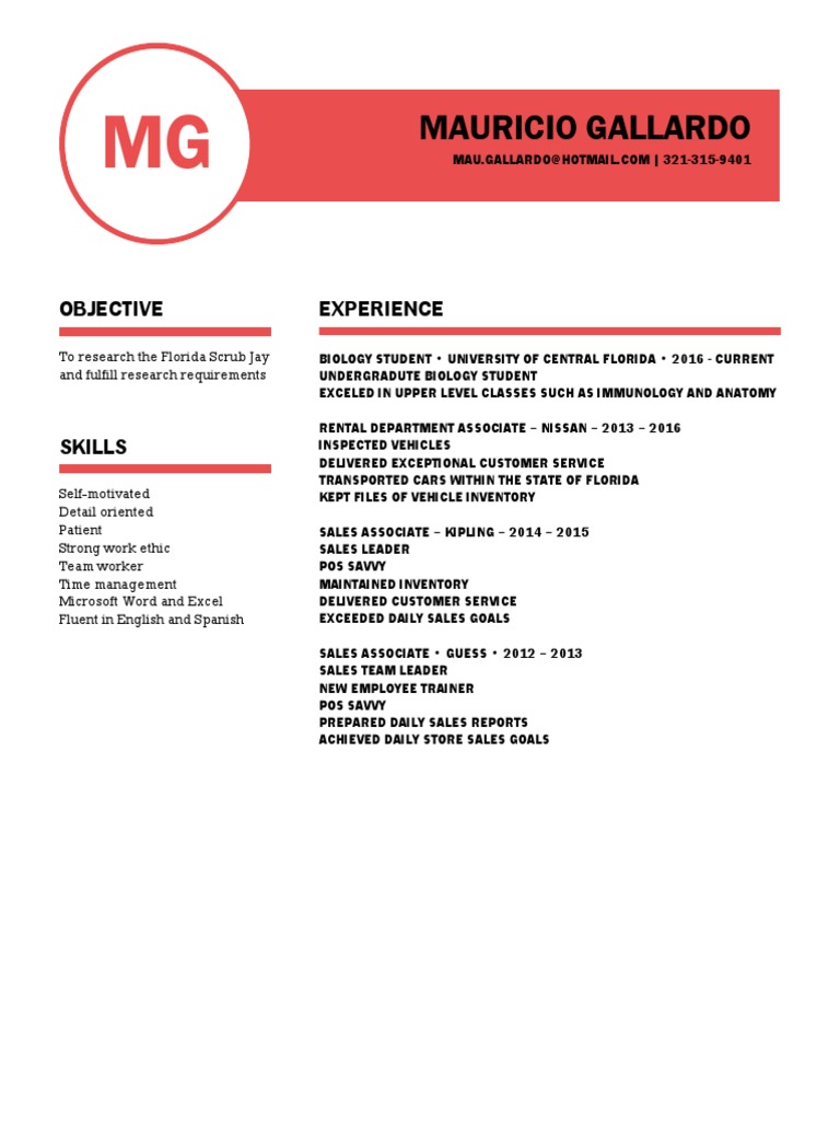 MG Resume (Mauricio Gallardo) | PDF | Career & Growth | Business