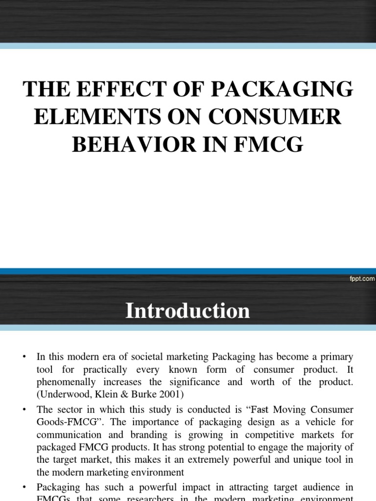 Paper Presentation FMCG | PDF | Consumer Behaviour | Behavior