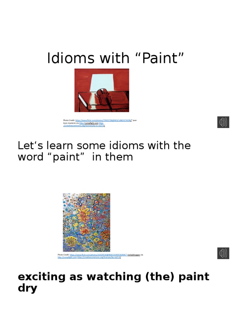 Idioms With Paint | PDF