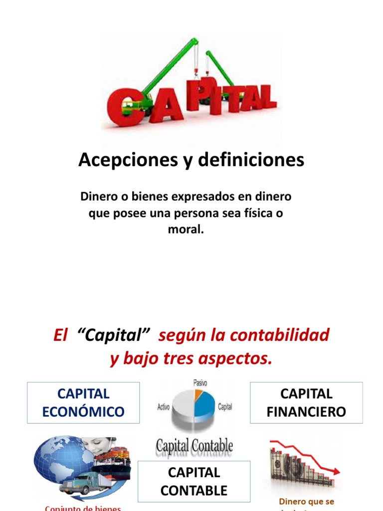 CAPITAL - Acepciones y Definiciones | PDF