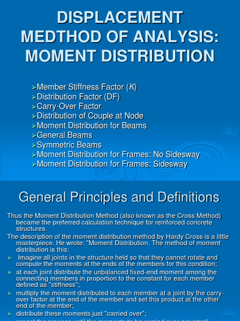 The Moment Distribution Method2 | PDF | Physics | Mechanics