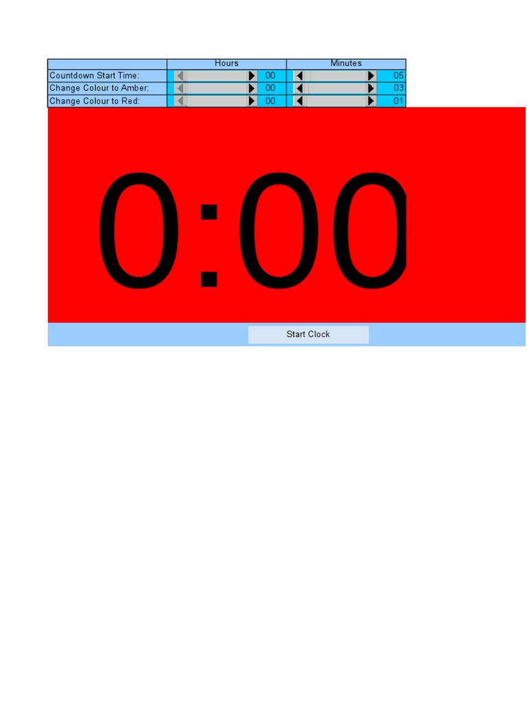 Countdowntimer v1.2 1 | PDF | Timer | Microsoft Excel