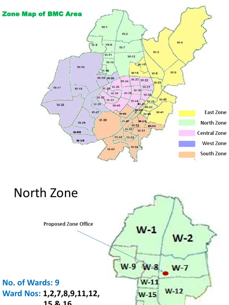 BMC Area Zone Map and Proposed Zone Office Details | PDF | Vehicles ...