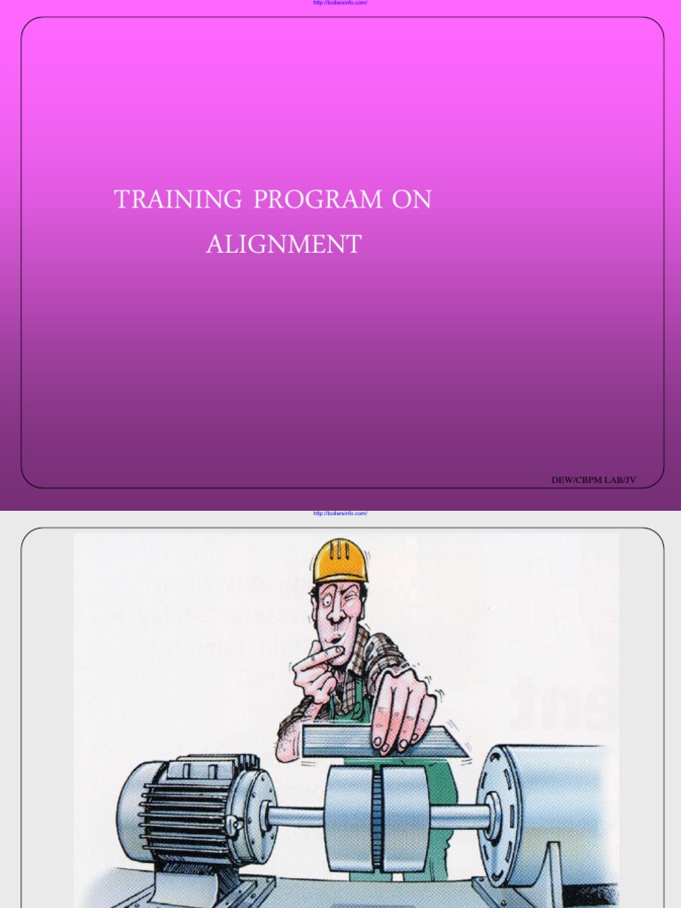 Training Program On Alignment | PDF | Bearing (Mechanical) | Laser